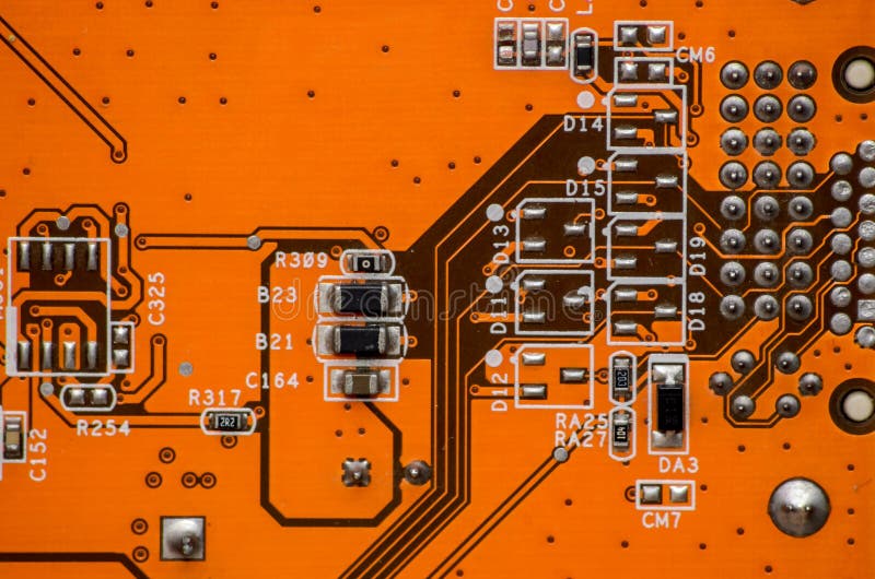 Electronics Computer Part Chip Stock Photo - Image of chip, components ...