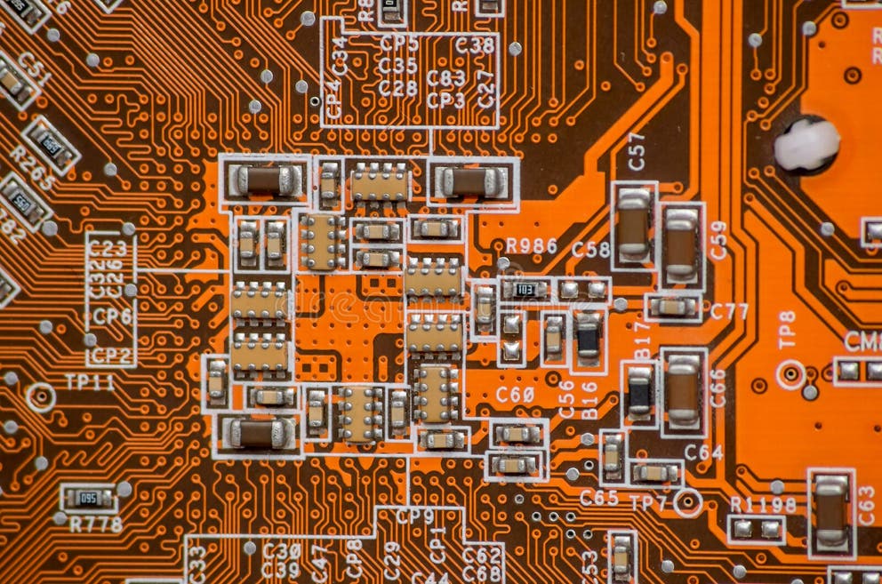 Electronics Computer Part Chip Stock Photo - Image of motherboard ...