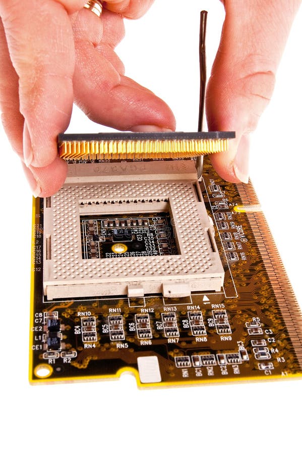 Electronics and Computers Processor Stock Image - Image of electronics ...