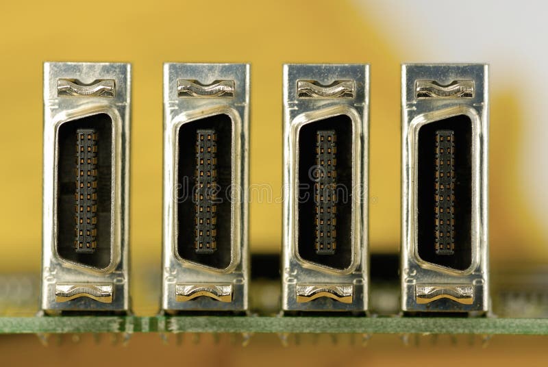 Electronics Connection Port Stock Image - Image of plug, disk: 8446241