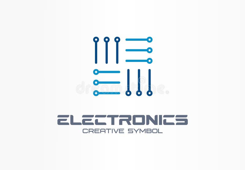 Electronics Creative Symbol Concept. Digital Technology, Software ...
