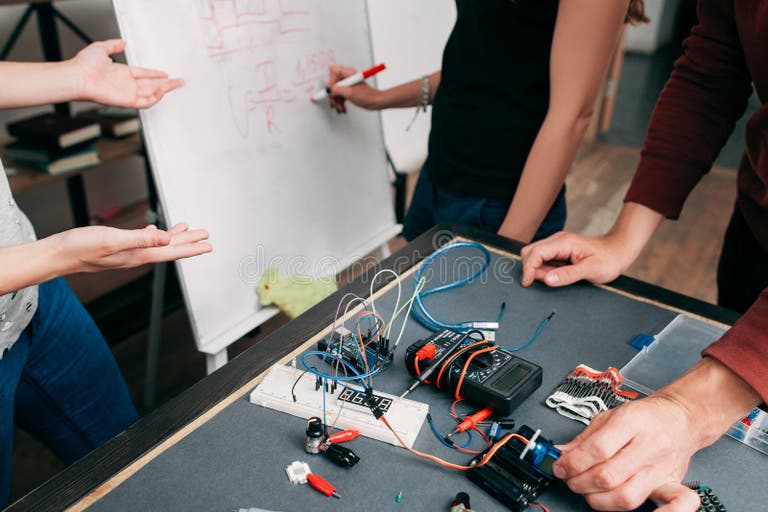 Electronics Development According Formula Stock Photo - Image of ...