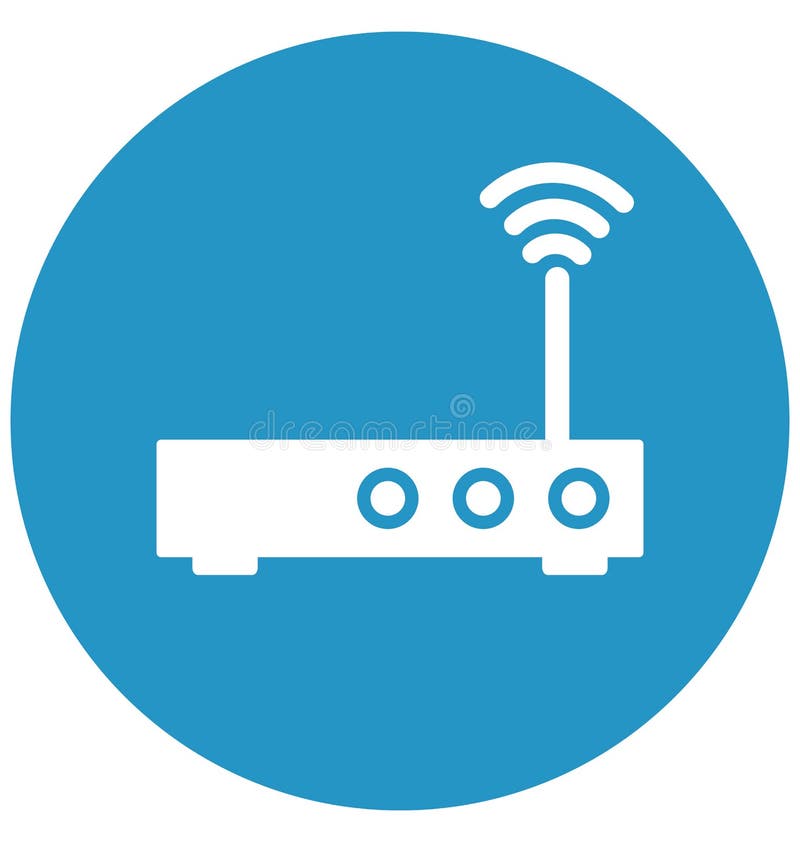 Internet Device, Internet Modem Isolated Vector Icon that Can Be Easily ...