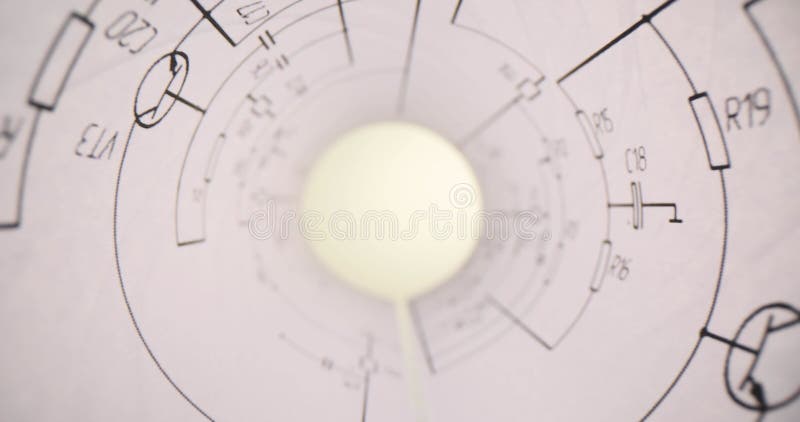 Electronics Drawing and Graphic Designation of Radio Components on ...