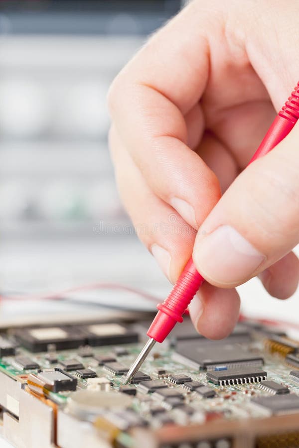 Electronics. Engineer at Work Stock Image - Image of hand, expertise ...