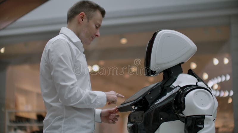 Electronics Engineer Working, Scientist Inventor on Robot Construction ...