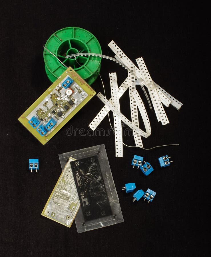 Electronics Engineering Low Key Stock Photo - Image of electricity ...