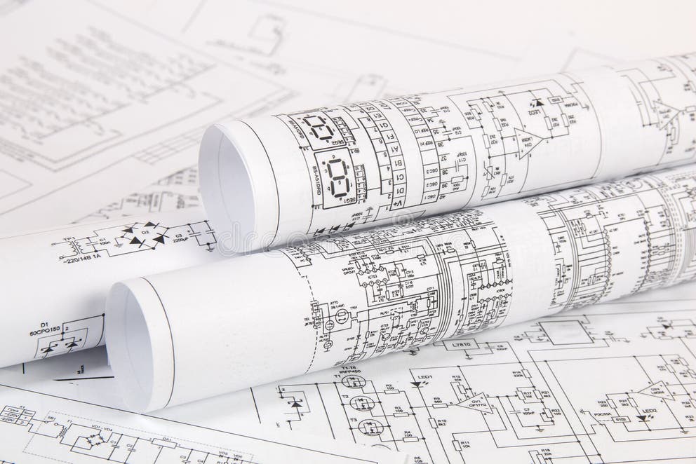 Printed Drawings of Electrical Circuits. Science, Technology and ...
