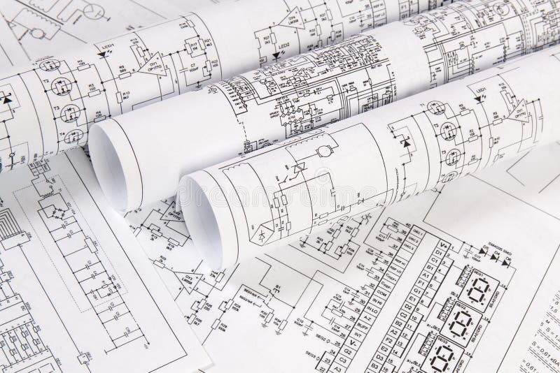 Printed Drawings of Electrical Circuits. Science, Technology and ...
