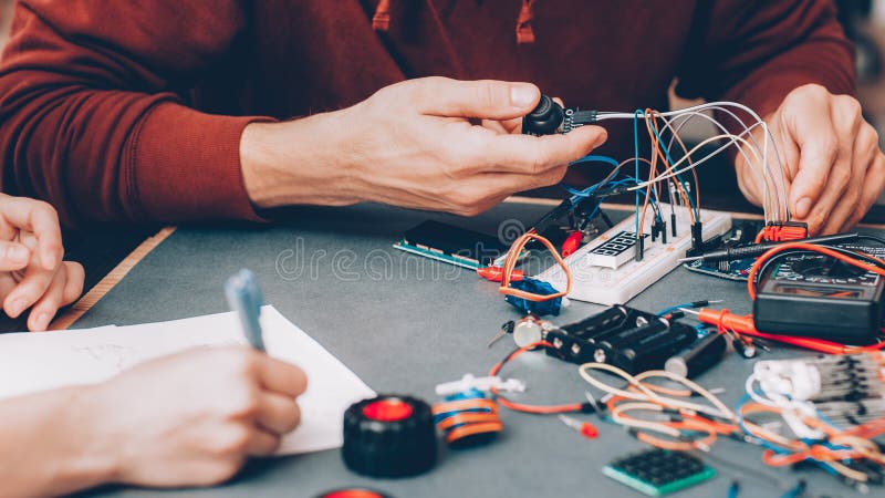 Electronics Engineering Project Car Model Design Stock Image - Image of ...