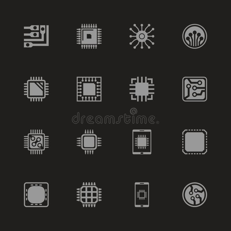Electronics. Simple Related Vector Icons Stock Vector - Illustration of ...
