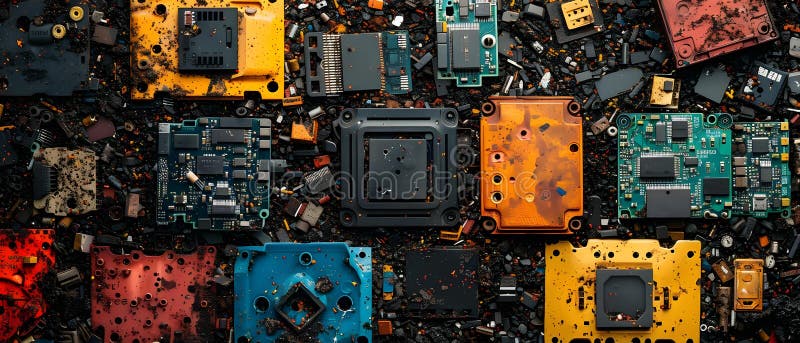 Electronics Graveyard: a Minimalist Symphony in E-Waste. Concept ...