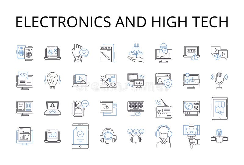 Virtual Instruments Line Icons Collection. Synthesizer, Sampler, Drum ...