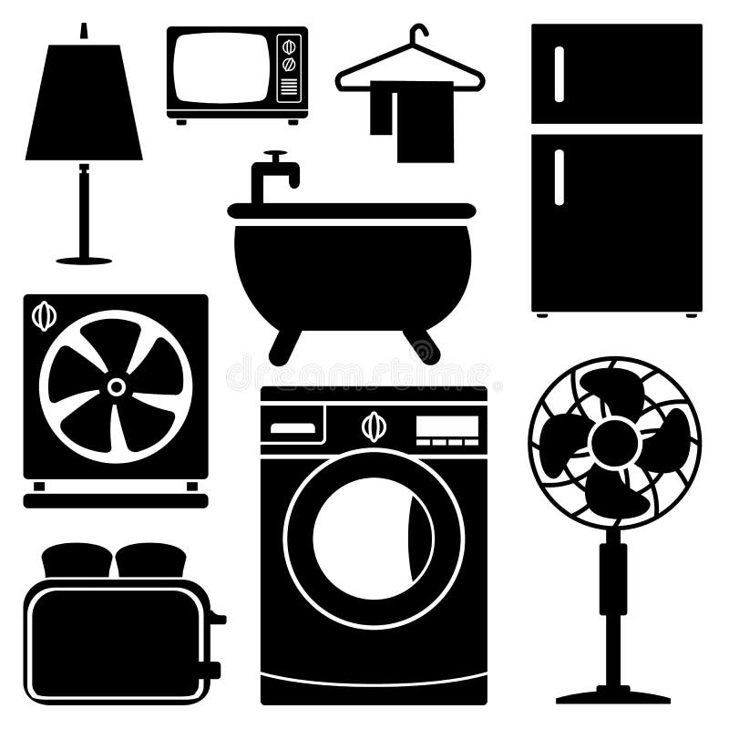 Appliances Vectors Stock Illustrations – 68 Appliances Vectors Stock ...