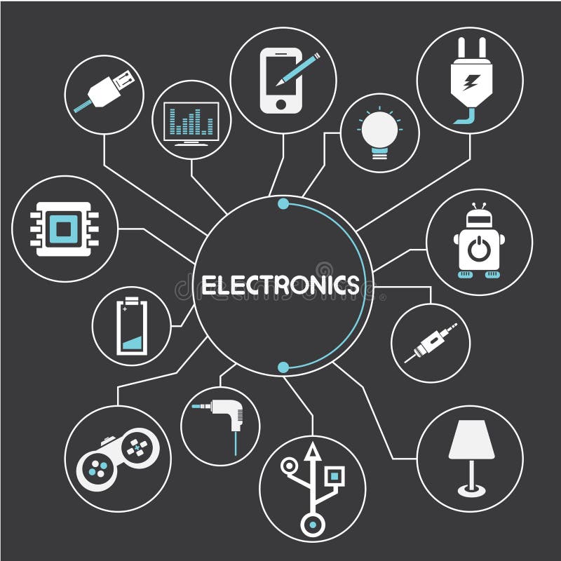 Electronics stock illustration. Illustration of graph - 36966297