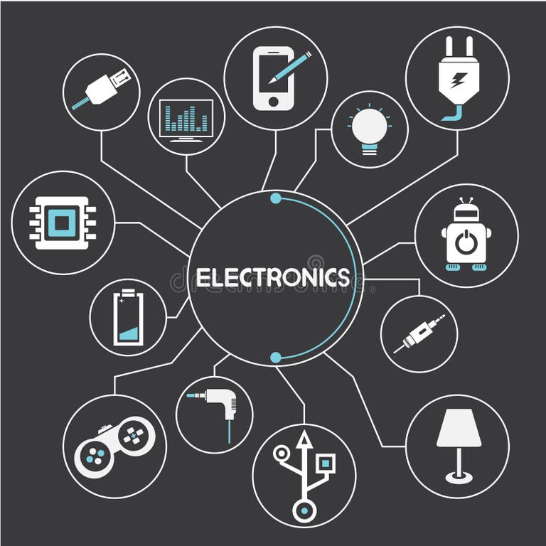 Electronics stock illustration. Illustration of graph - 36966297