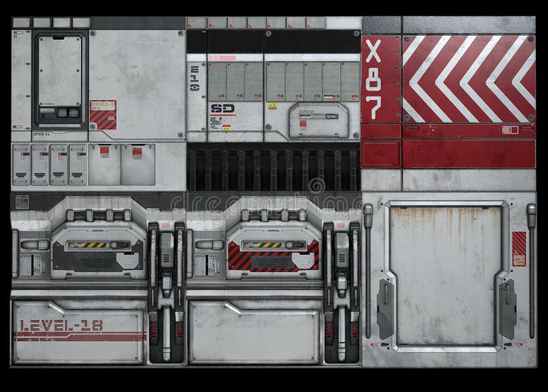 Electronics panel stock illustration. Illustration of metallic - 55005672