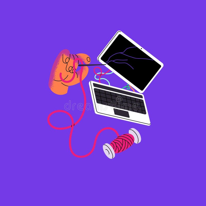 Splitted Computer Stock Illustrations – 4 Splitted Computer Stock ...