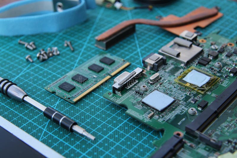 Electronics Repair on the Desktop with Tools Stock Photo - Image of ...