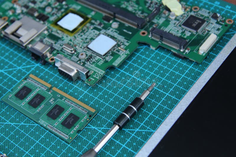 Electronics Repair on the Desktop with Tools Stock Image - Image of ...