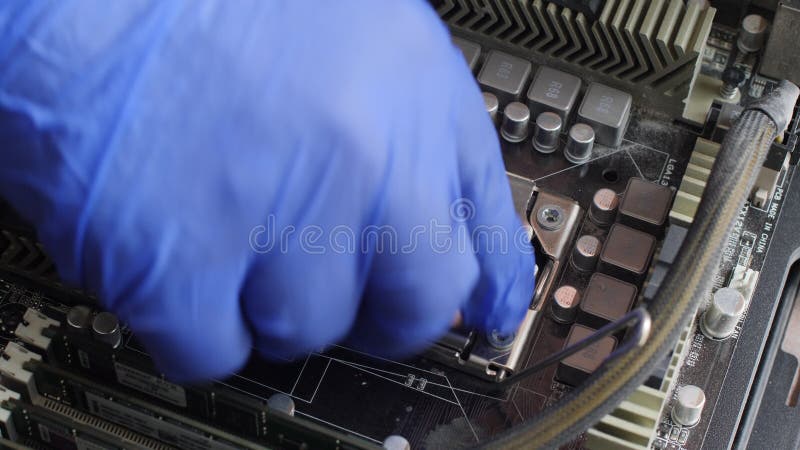 RAM Socket on the Motherboard Stock Video - Video of module, digital ...