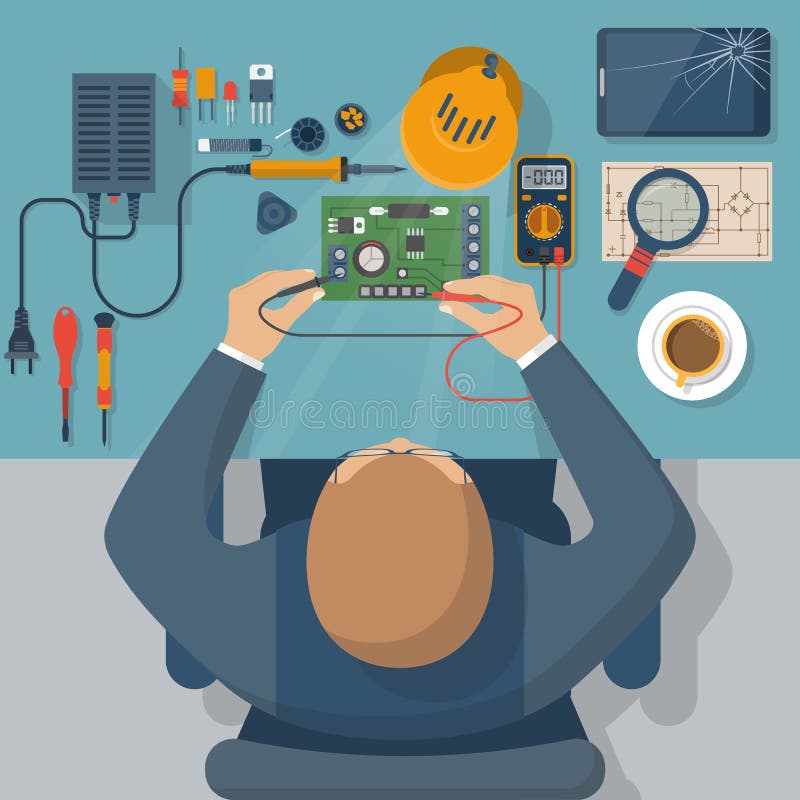 Repair Computer Vector Stock Illustrations – 38,015 Repair Computer ...