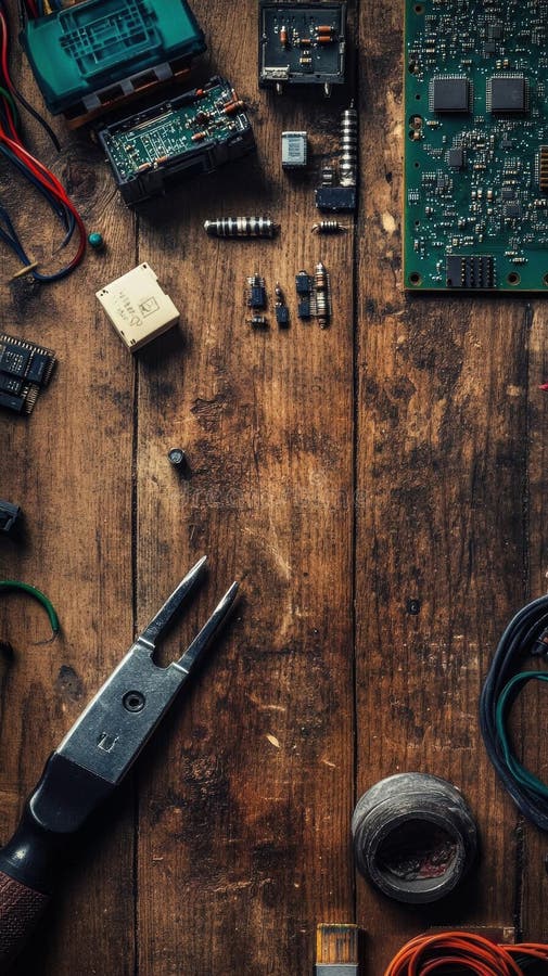 Electronics Repair Workshop, a Close-Up Look at the Tools and ...