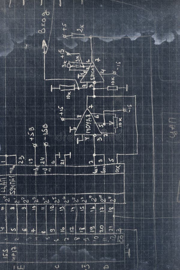 Electronics scheme stock image. Image of 1980, pattern - 6510127
