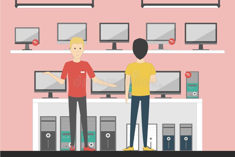 Cartoon Electronic Store