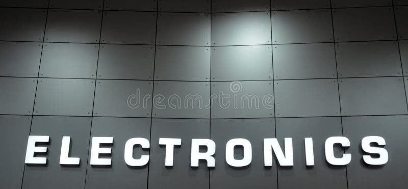 Electronics sign stock photo. Image of electronics, laptop - 37950718