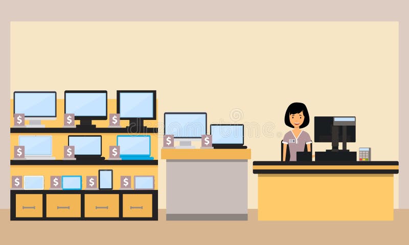 Electronics store stock vector. Illustration of design - 65916463