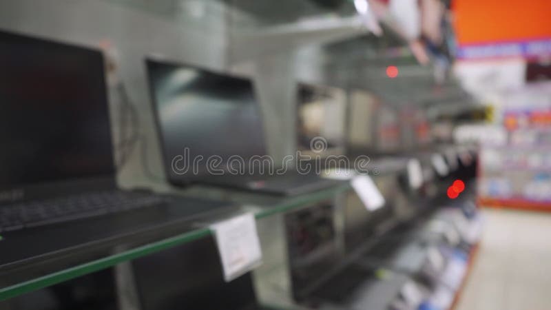 Electronics Store Showcasing Monitors Stock Video - Video of screens ...