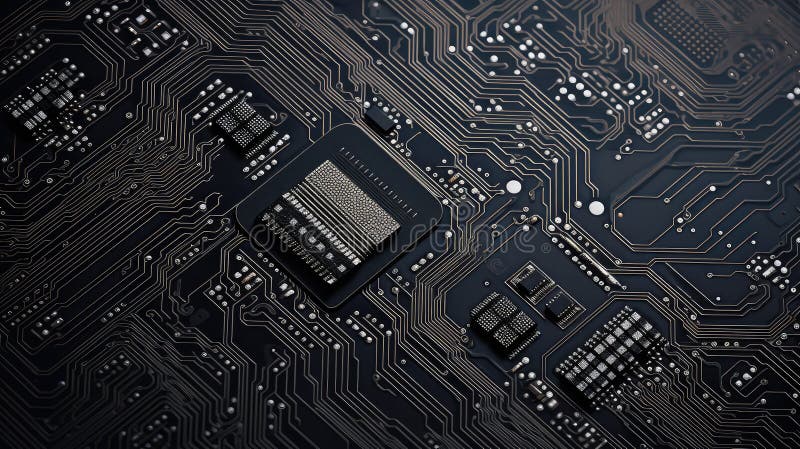 Electronics Tech Background Gray Stock Illustration - Illustration of ...