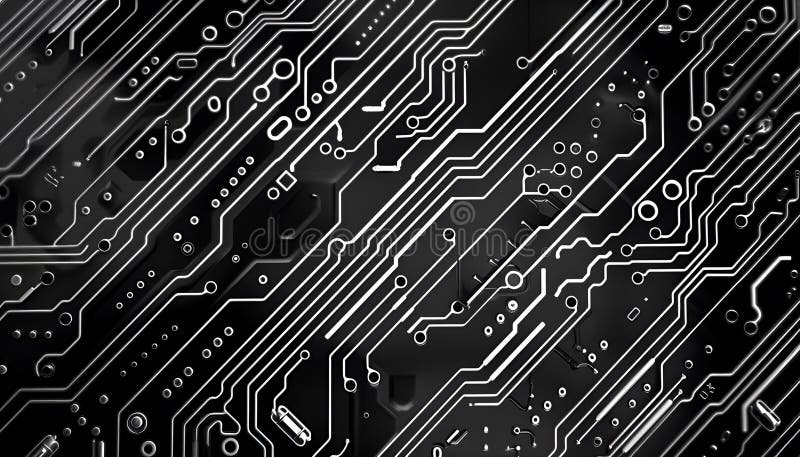 Electronics and Technology. Circuit Board Pattern Illustration Stock ...