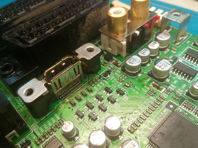 Electronics Tv Video Graphics Electro Components Stock Photo - Image of ...