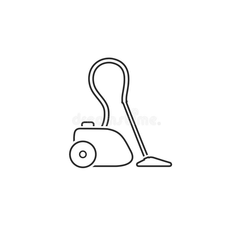 Electronics Vacuum Cleaner Line Icon Set. Vector Illustration Stock ...