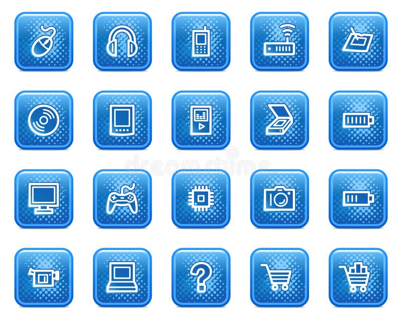Electronics web icons stock vector. Illustration of icons - 11221489