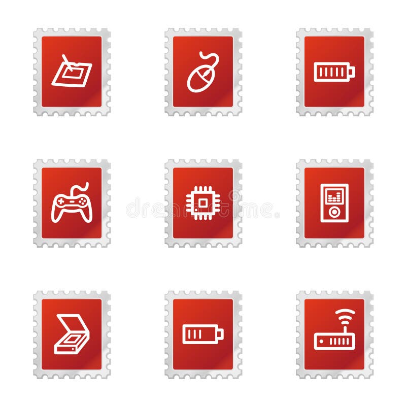 Electronics Web Icons Set 2 Stock Vector - Illustration of site ...