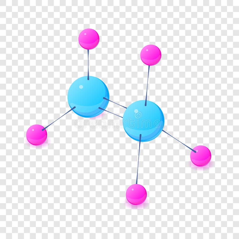 Electrons Molecule Icon, Isometric 3d Style Stock Vector - Illustration ...