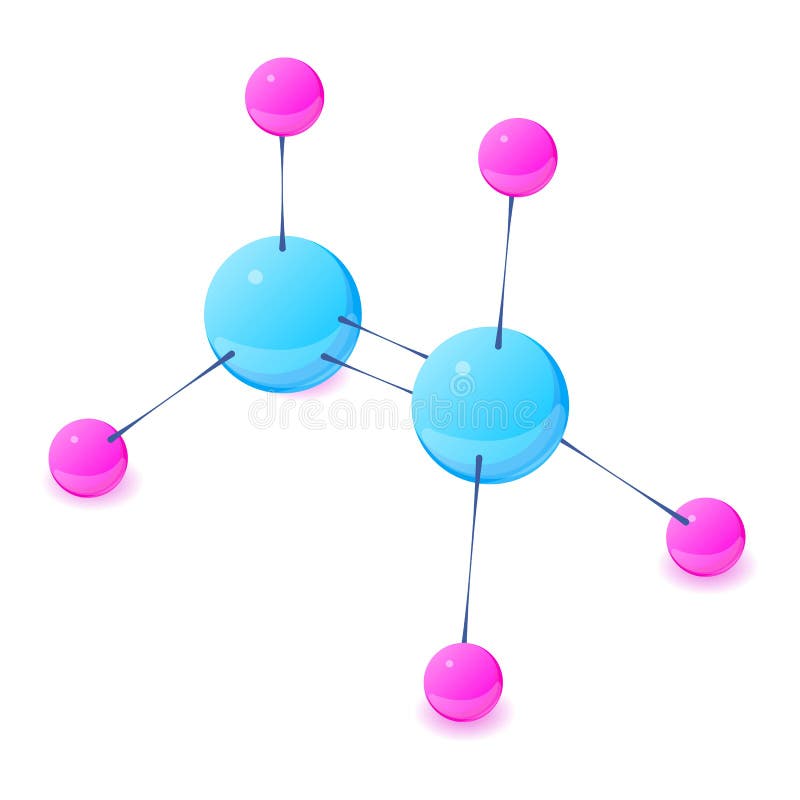 Electrons Molecule Icon, Isometric 3d Style Stock Vector - Illustration ... Electrons Molecule Icon, Isometric 3d Style Stock Vector - Illustration ...