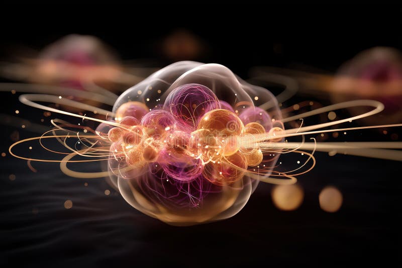 Imagined Atom Cross-section Reveals Charged Particles in Swirling ...