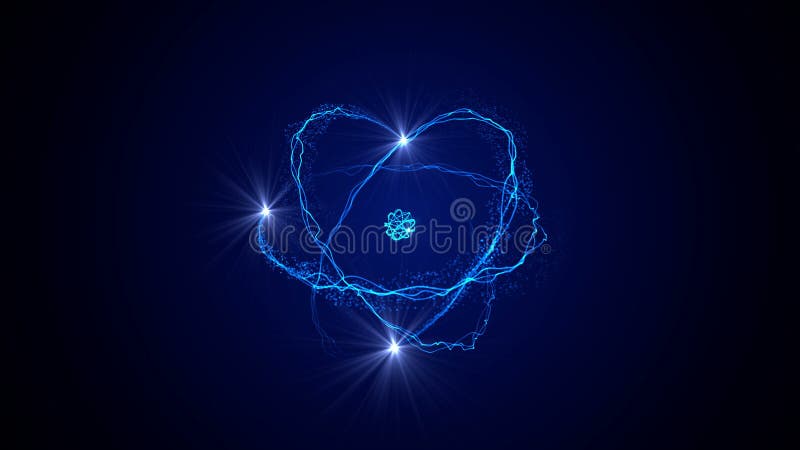 Electrons Rotate Around the Nucleus Stock Footage - Video of laboratory ...