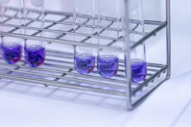 Electroplating Experiment in Chemistry Laboratory. Stock Photo - Image ...