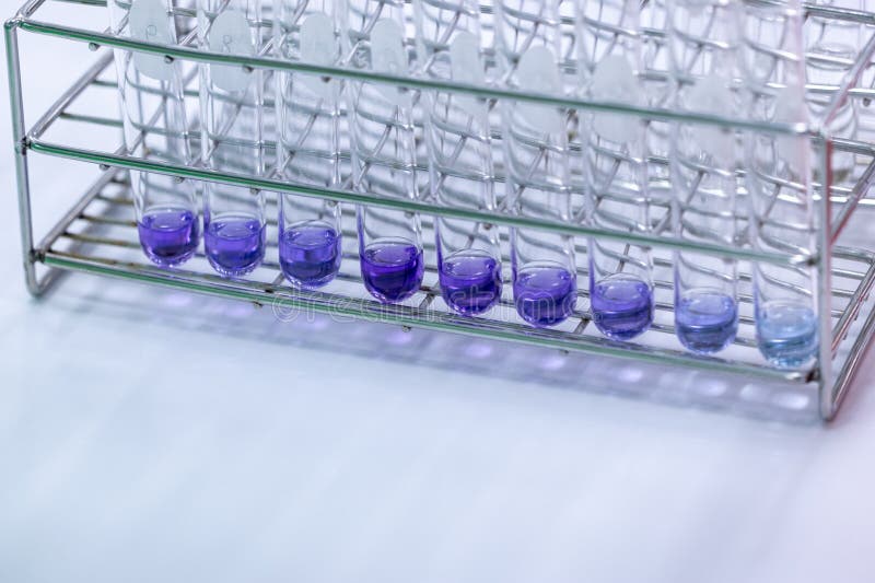 Electroplating Experiment in Chemistry Laboratory. Stock Image - Image ...