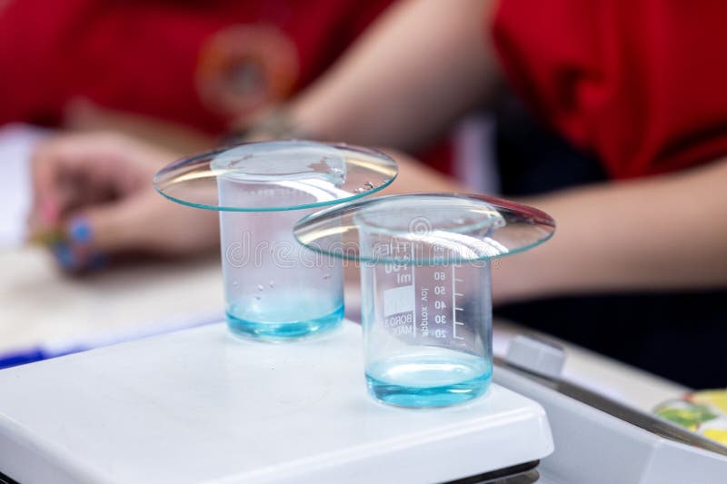 Electroplating Experiment in Chemistry Laboratory. Stock Image - Image ...