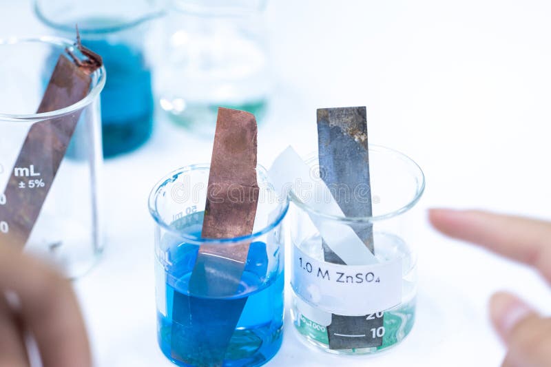 Electroplating Experiment in Chemistry Laboratory. Stock Photo - Image ...