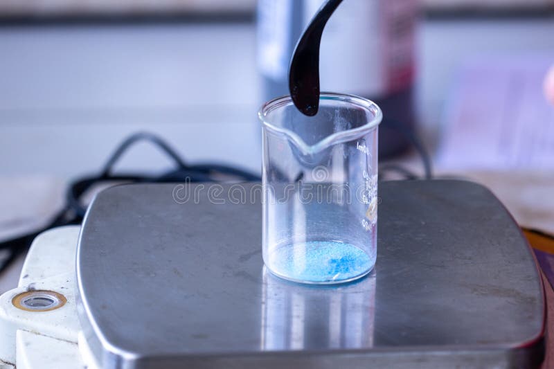 Electroplating Experiment in Chemistry Laboratory. Stock Image - Image ...