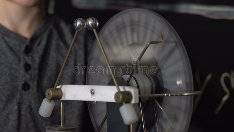 Electrostatic Machine Produces a Spark Stock Footage - Video of dynamo ...