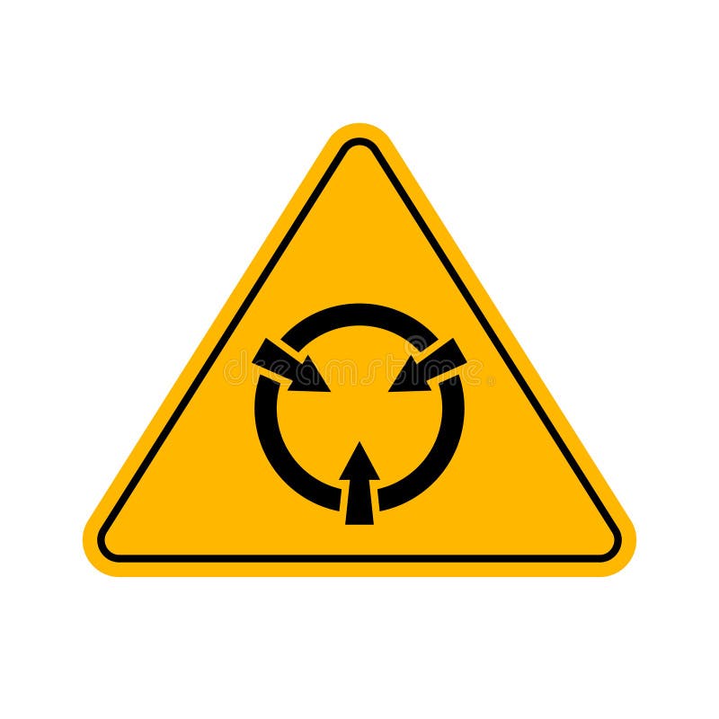 Electrostatic Sensitive Device ESD Symbol Sign, Vector Illustration ...