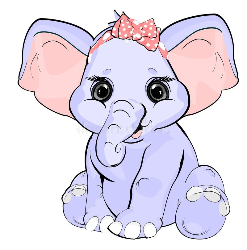 Elefante azul ilustração stock. Ilustração de azul, fofofo - 216596061